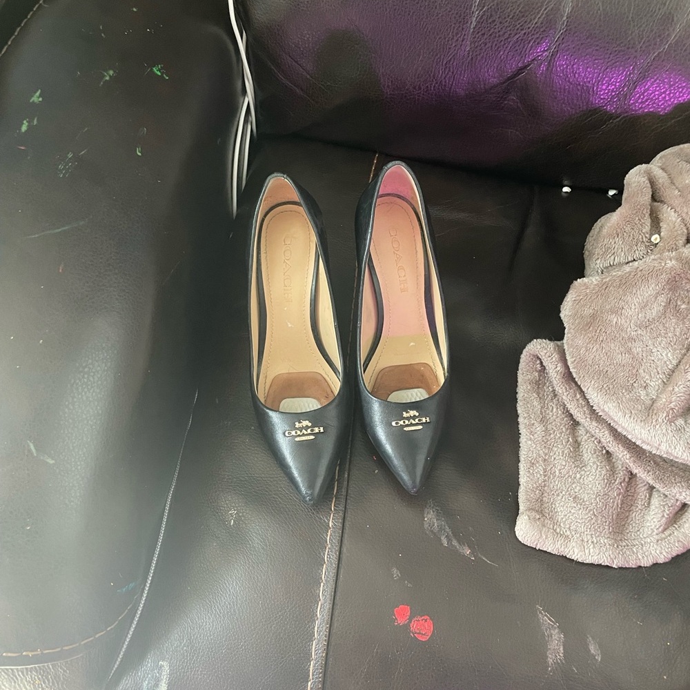 Coach Black Stiletto Heels Classic Pumps - Gem